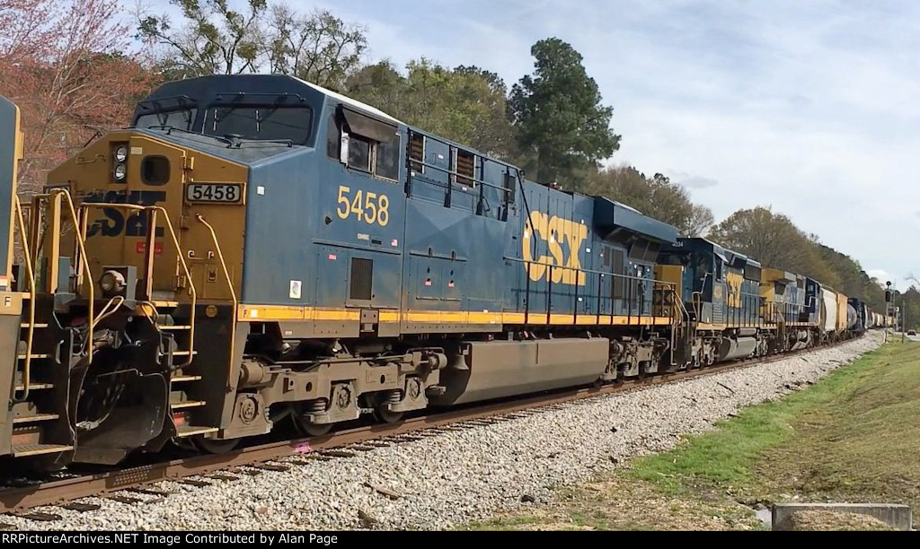 CSX 5458 runs third